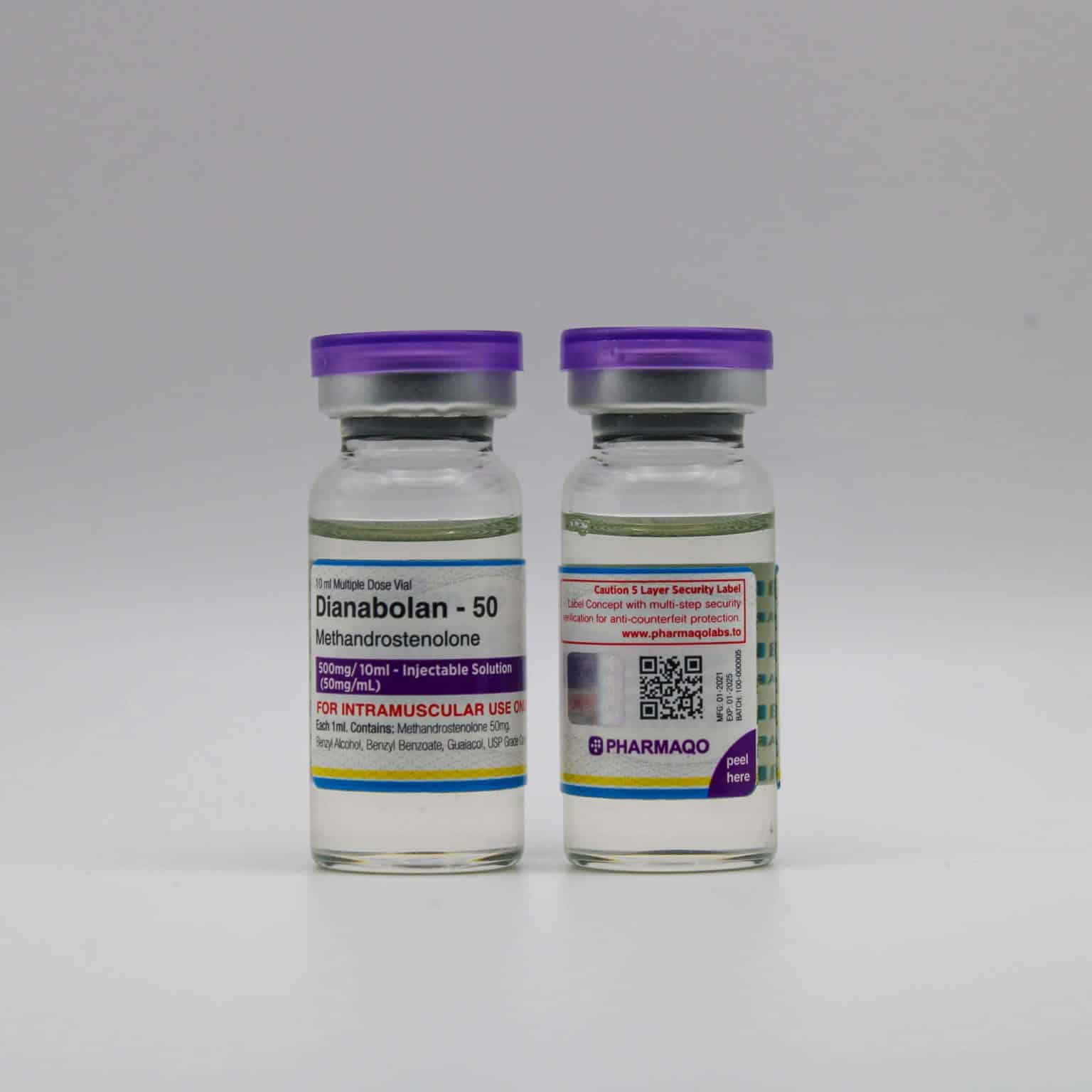 Dianabolan 50 - Methandrostenolone 50mg/ml - 10ml vial - Pharmaqo Labs ...