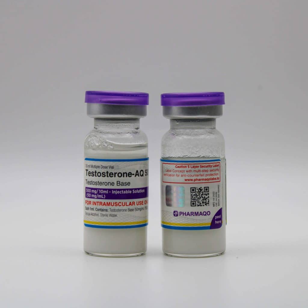 Testosterone-AQ - Testosterone Base 50mg/ml - 10ml vial - Pharmaqo Labs ...