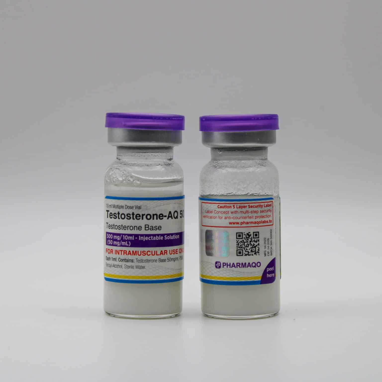 Testosterone-AQ - Testosterone Base 50mg/ml - 10ml vial - Pharmaqo Labs ...