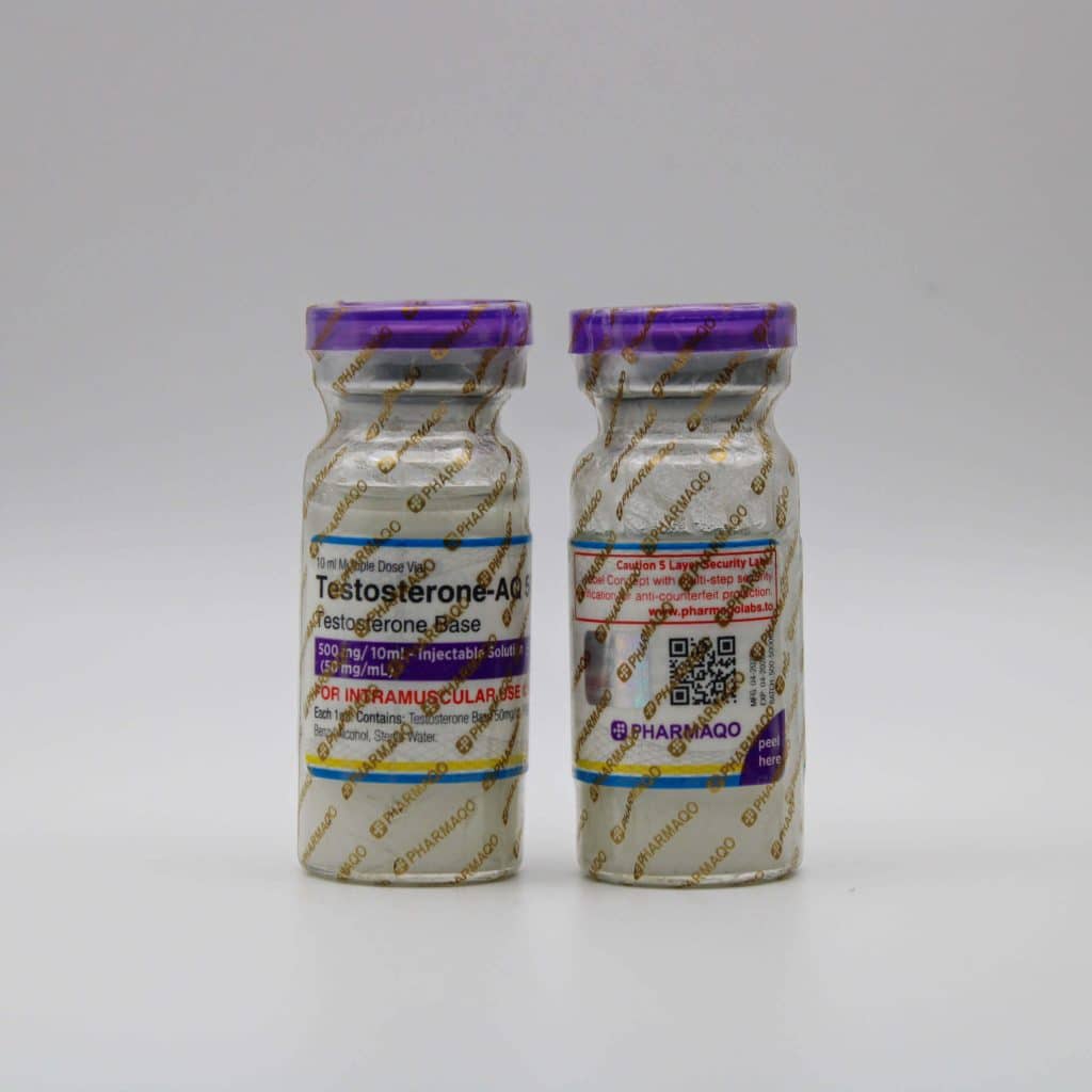 Testosterone-AQ - Testosterone Base 50mg/ml - 10ml vial - Pharmaqo Labs ...